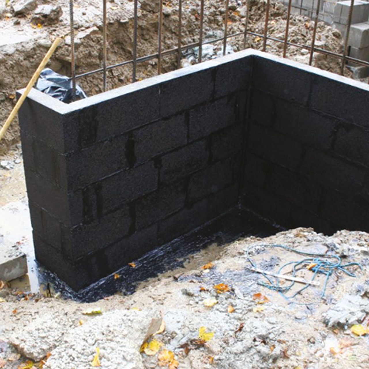 Waterproof Membrane Concrete Block Damp Proof Exterior Surface Of